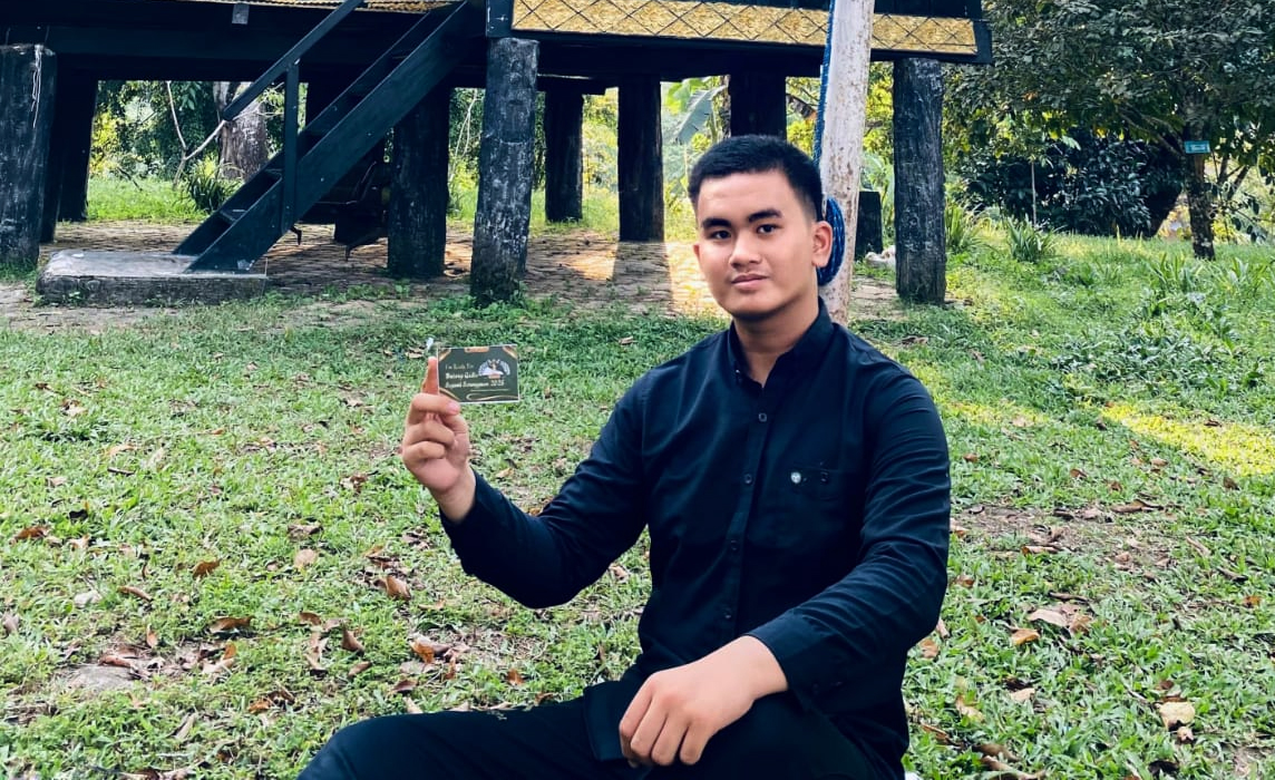 Dimas Anggara Siswa SMA Negeri 1 Kikim Timur Ikuti Pemilihan Bujang Gadis Seganti Setungguan